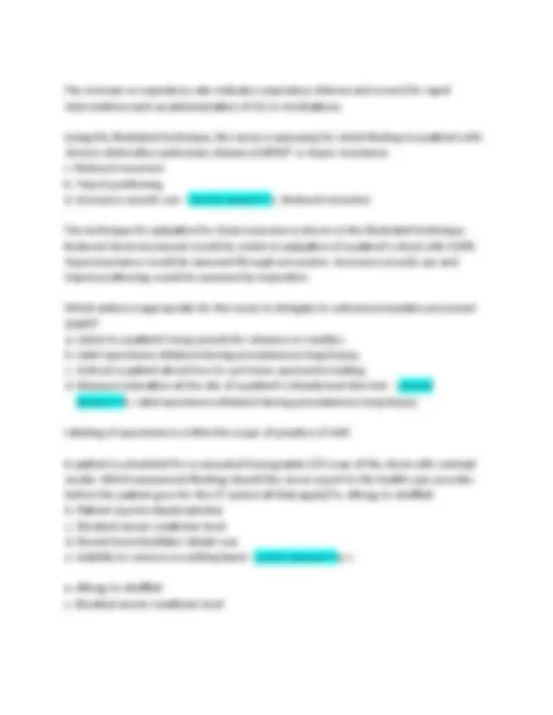 Respiratory System Assessment: Practice Questions and Answers | Exams ...