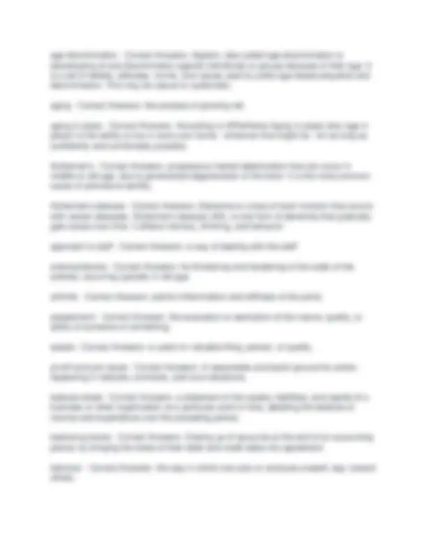 Assisted Living Facility Manager Exam: Key Terms and Definitions ...
