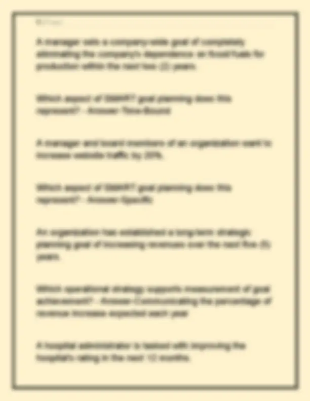 WGU C483 PRINCIPLES OF MANAGEMENT OA AND PA ACTUAL EXAM 2025/ 2026 ...