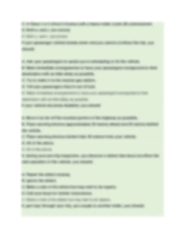 ICBC Class 4 Knowledge Test 2025/2026 Study Set | Exams Law | Docsity
