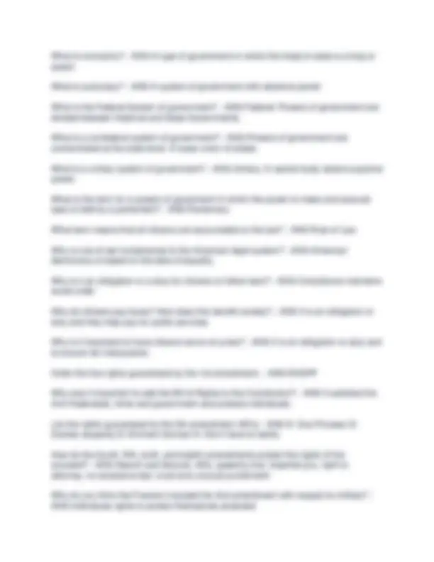 7th Grade Civics EOC Exam Review: Questions and Answers | Exams ...