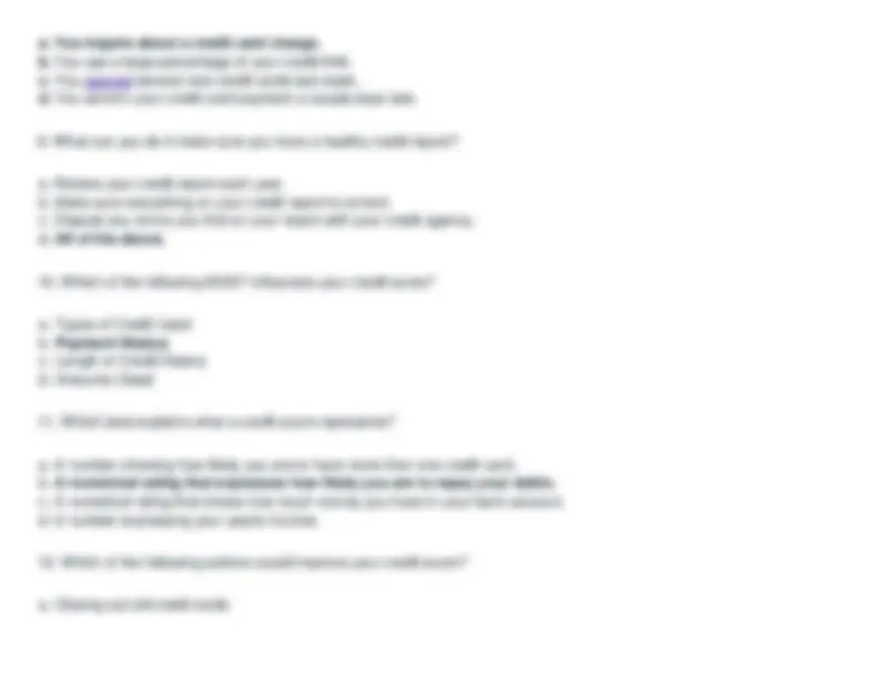 Everfi Module 4 Exam (Actual 2026/2027) Answers | Exams Finance | Docsity