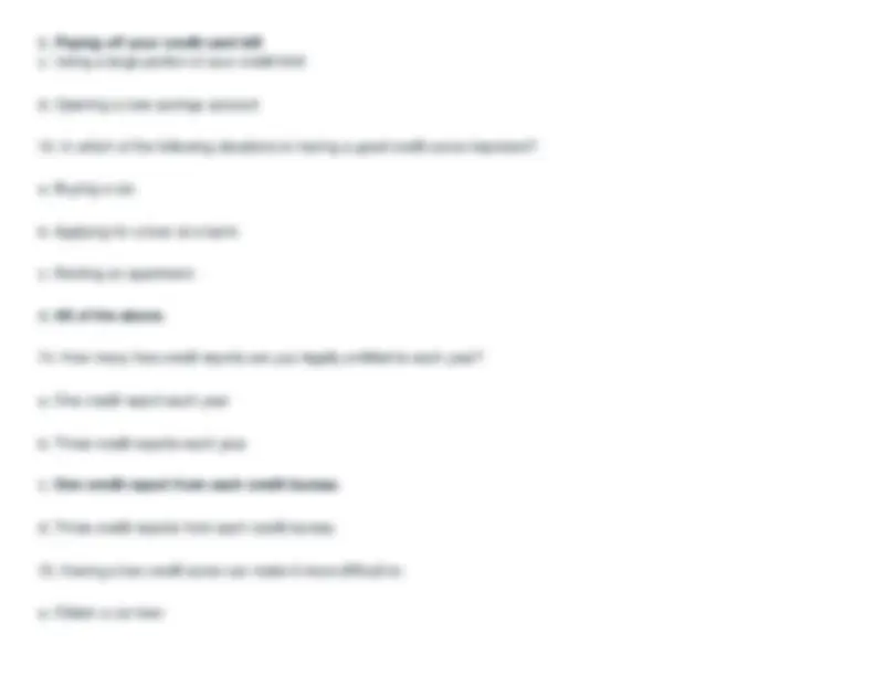 Everfi Module 4 Exam (Actual 2026/2027) Answers | Exams Finance | Docsity