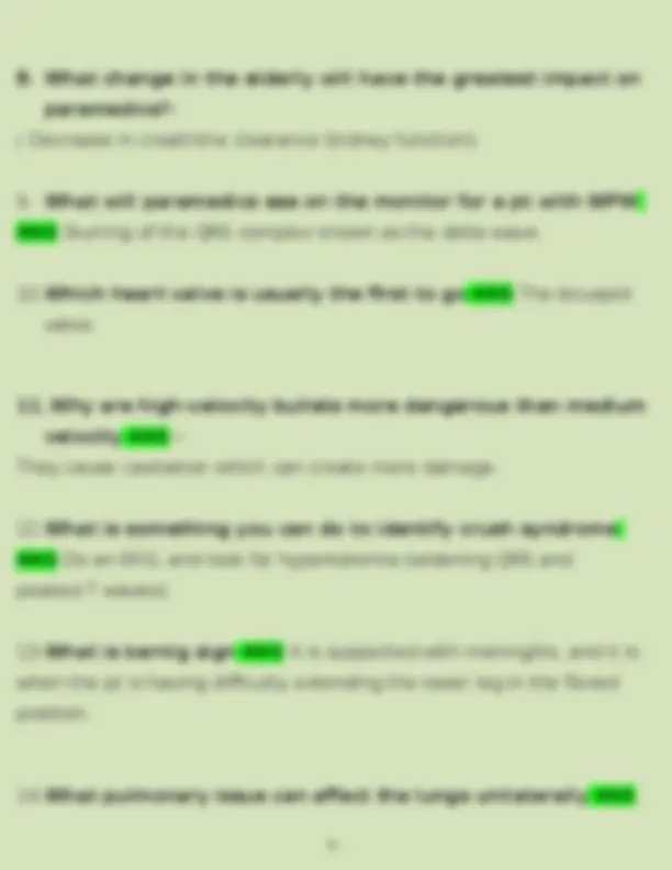 NREMT Paramedic Exam 2025 | Questions and Answers (Verified & Updated ...