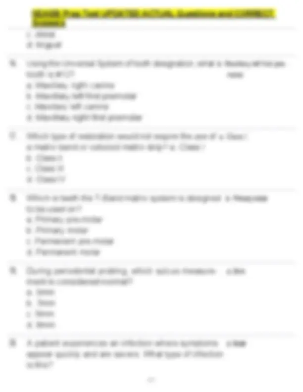 NDAEB Prep Test UPDATED ACTUAL Questions and CORRECT Answers | Exams ...