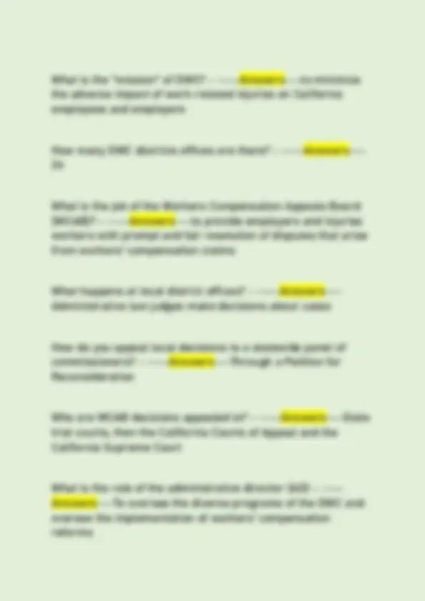 California QME Exam Study Guide: Workers' Compensation | Exams Nursing ...