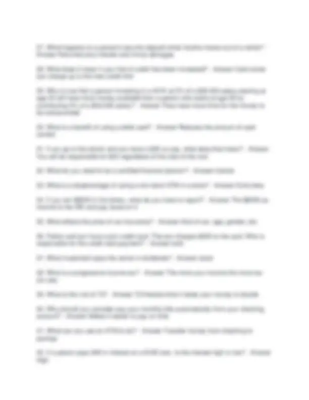 Wise Test Review: Financial Literacy Q&A | Exams Advanced Education ...