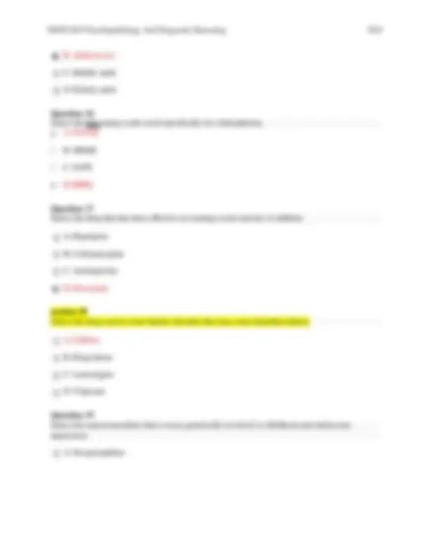 NRNP 6635 Psychopathology Midterm Exam 2024: Questions and Answers | Exams Nursing | Docsity