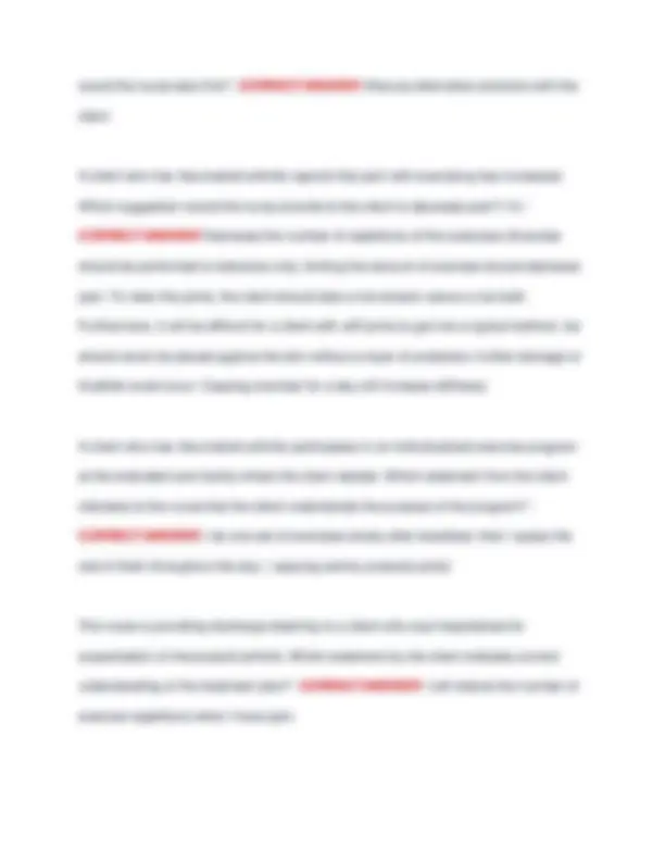 Rheumatoid Arthritis Exam Questions and Answers | Exams Nursing | Docsity