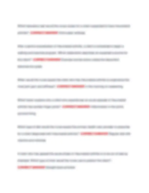 Rheumatoid Arthritis Exam Questions and Answers | Exams Nursing | Docsity