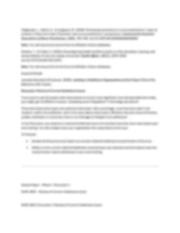 Healthcare Environment and Leadership: Analyzing National Healthcare ...