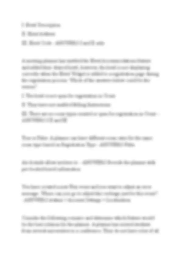 CVENT Event Management Advanced Exam Questions and Answers | Exams ...