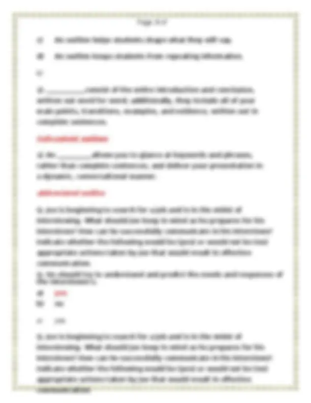 Introduction to Communication Exam Questions and Study Guide | Exams ...