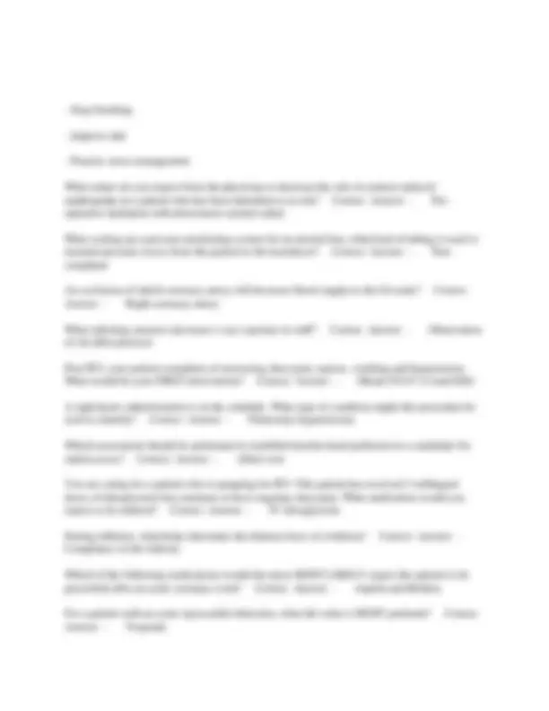 Cardiac Catheterization Lab RN Test Questions and Answers | Exams ...