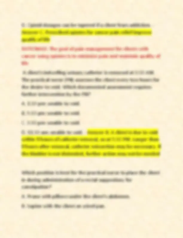 Fundamentals Practice Questions and Answers 2024-2025 | Exams Nursing ...