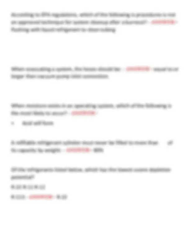 SkillCat EPA 608 & Core Final Exam | Verified Questions & Answers ...