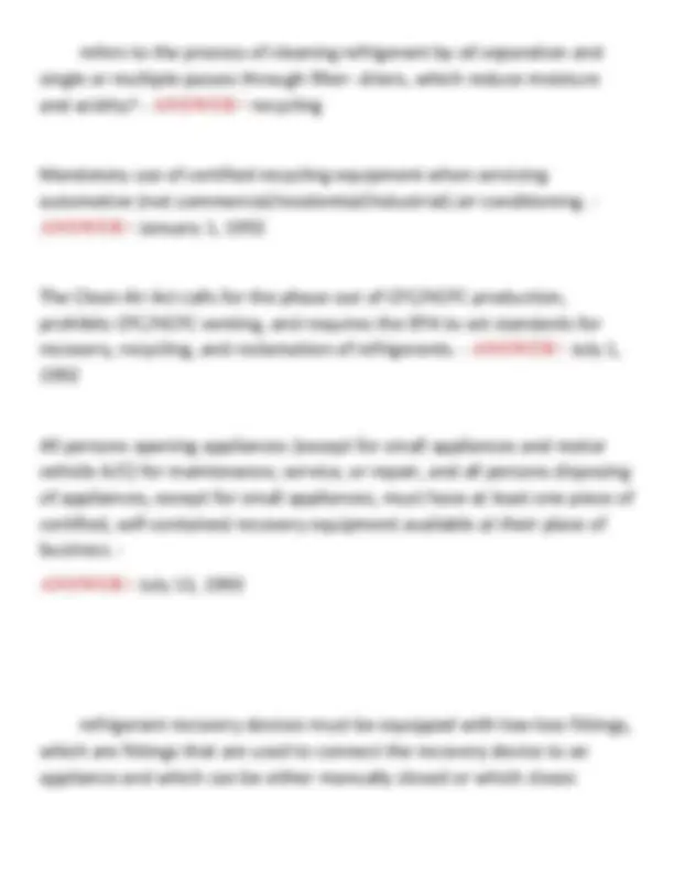 SkillCat EPA 608 & Core Final Exam | Verified Questions & Answers ...
