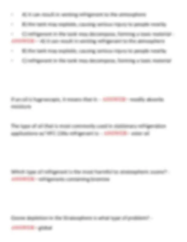 SkillCat EPA 608 & Core Final Exam | Verified Questions & Answers ...