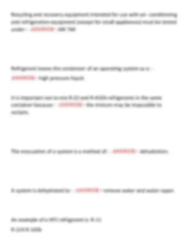 SkillCat EPA 608 & Core Final Exam | Verified Questions & Answers ...