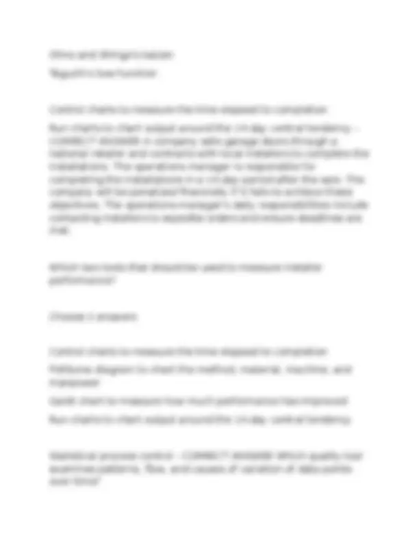 WGU C720 Operations and Supply Chain Management PA Exam 140 Questions ...