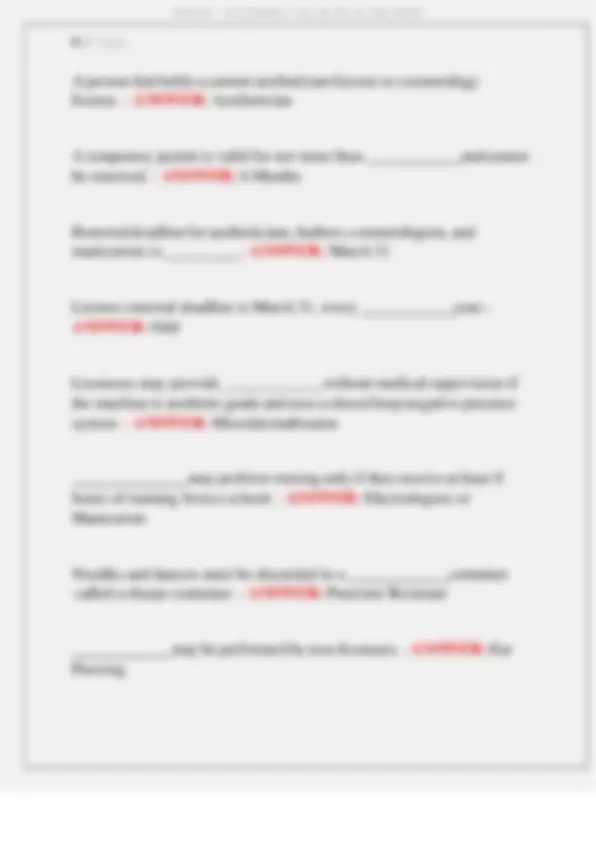 WI STATE LAWS - COSMETOLOGY/ESTHETICS TEST EXAM WITH QUESTIONS AND 100% ...