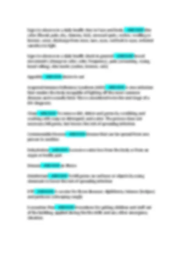 DCF Health, Safety, and Nutrition Study Guide Test Questions and ...