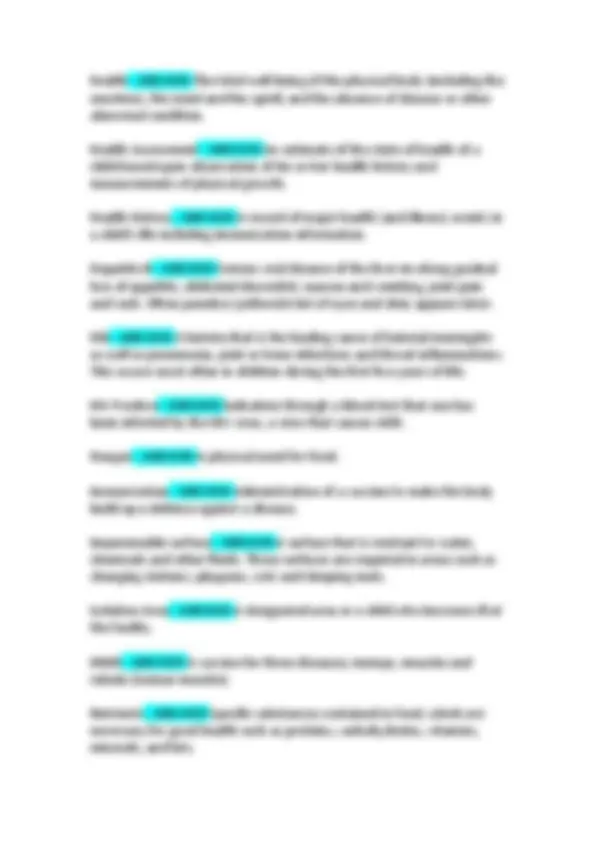 DCF Health, Safety, and Nutrition Study Guide Test Questions and ...