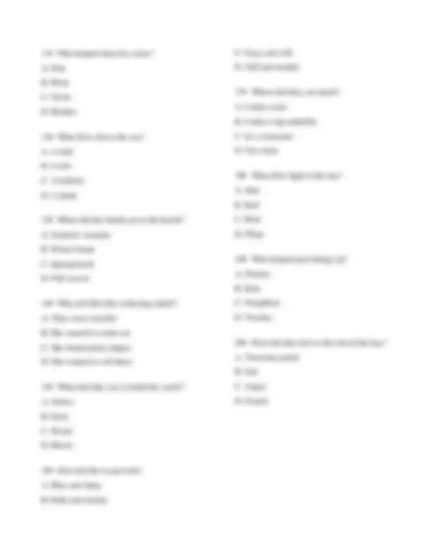 paragraph comprehension | Quizzes English | Docsity