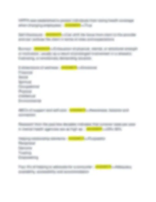 ODMHSAS Behavioral Health Case Management Exam | Exams Management of ...