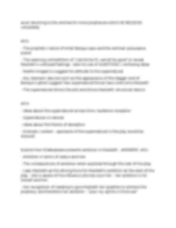 AQA GCSE English Literature - Macbeth exam questions and answers ...