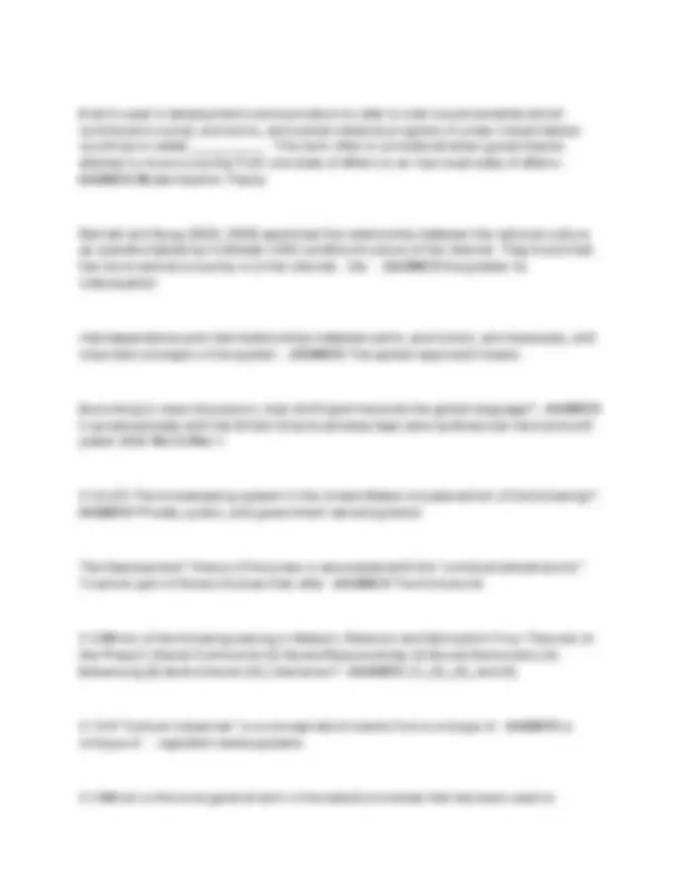 TCOM 3550 Exam Questions and Answers | Exams Advanced Education | Docsity