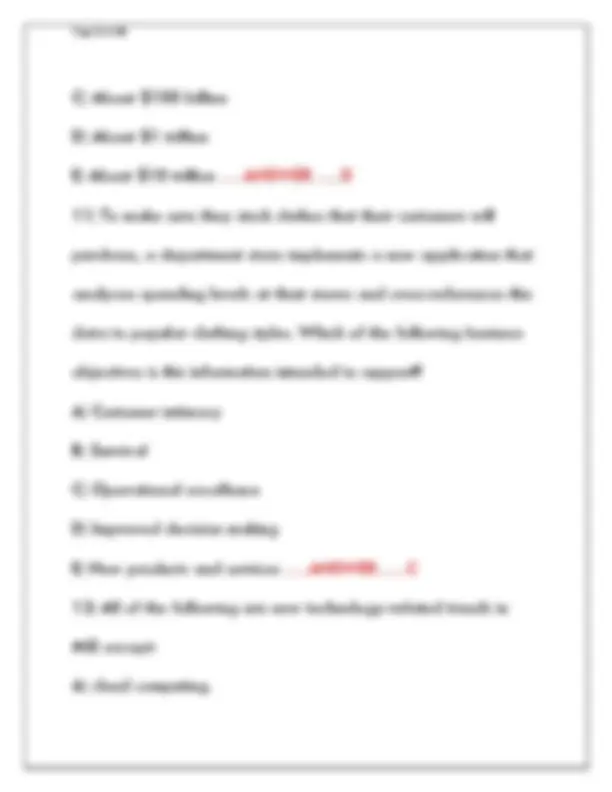 MIS Final Exam Questions and Answers 2025 with Solutions | Exams ...