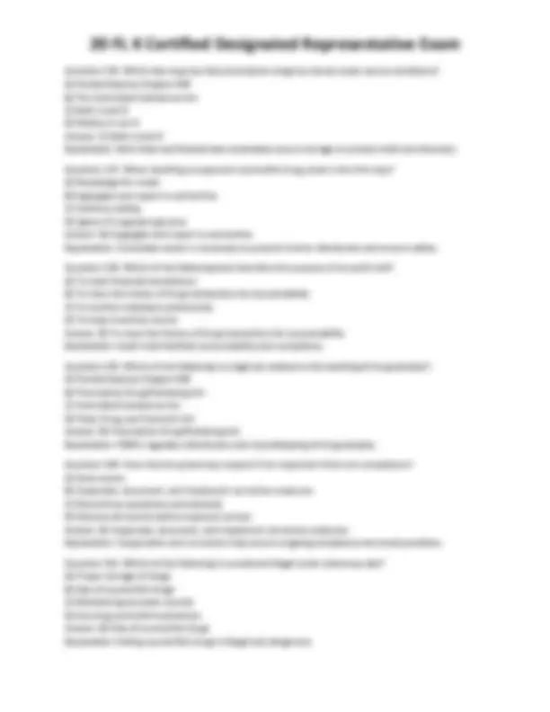 20 FL X Certified Designated Representative Exam | Exams Technology ...