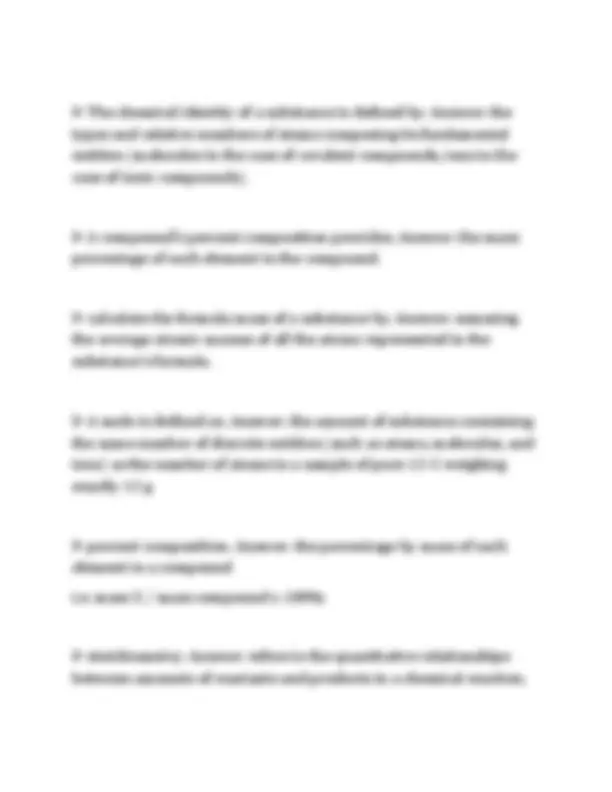 CHEM 103 MODULE 1 EXAM BUNDLED REVIEW GUIDE WITH VERIFIED SOLUTIONS AND ...