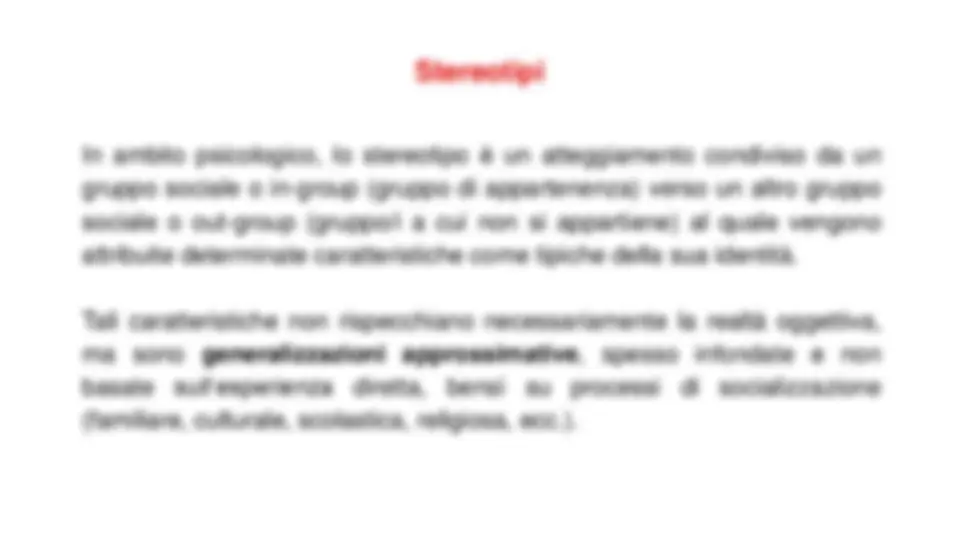 Stereotipi e Pregiudizi: Dinamiche di Gruppo e Psicologia Sociale ...