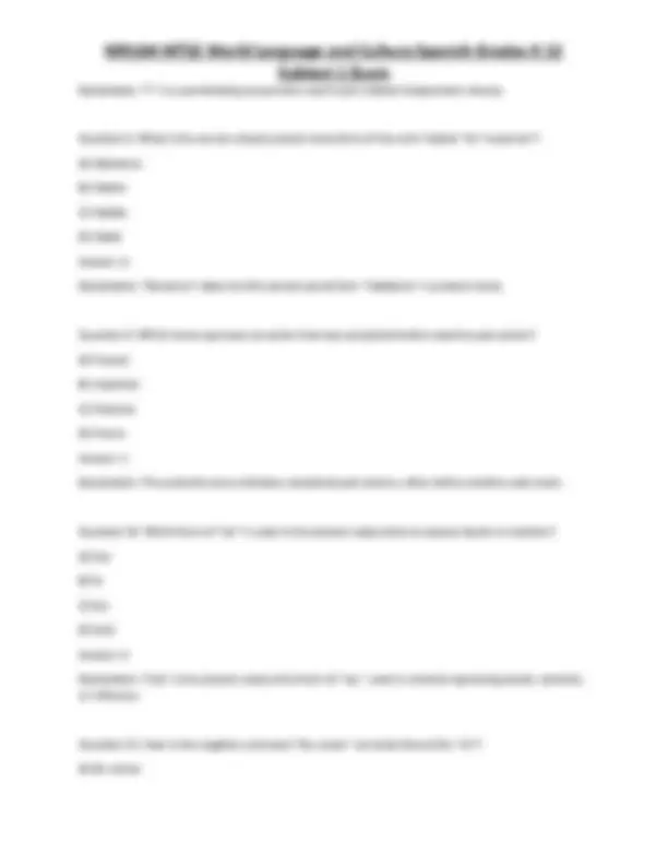 MTLE Spanish Exam: K-12 World Language and Culture Subtest 1 | Exams ...