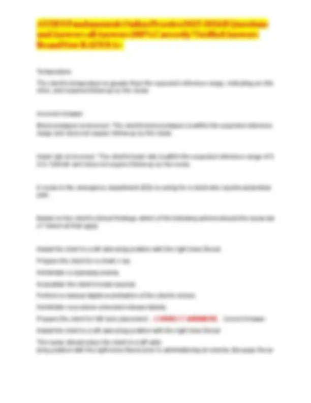 ATI RN Fundamentals Online Practice 2025/2026 B Questions & Answers 100 ...