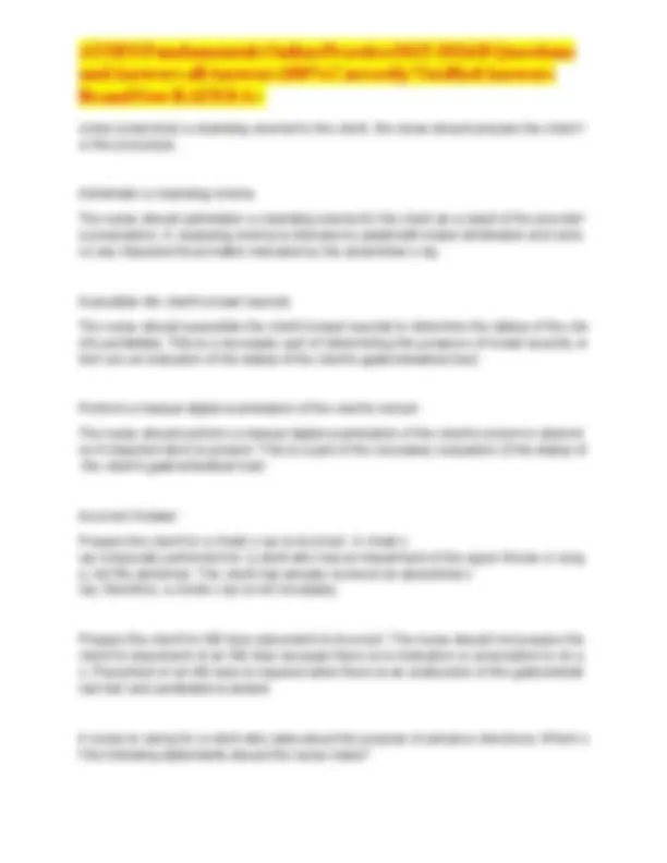 ATI RN Fundamentals Online Practice 2025/2026 B Questions & Answers 100 ...