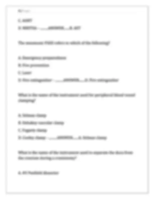 CST Certified Surgical Technologist Exam 2025/2026 | Complete Questions ...