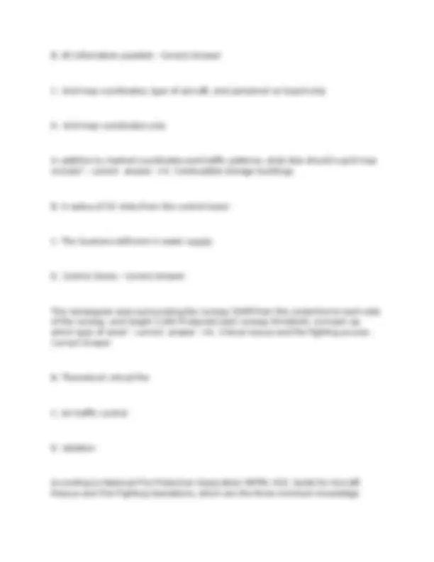 Airport Firefighter Course Questions and Answers 2025/2026 | Exams ...