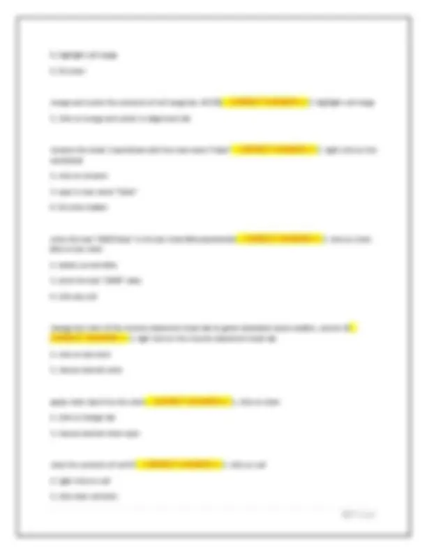 Excel Exam Questions and Answers: A+ Graded Solutions | Exams Computer ...