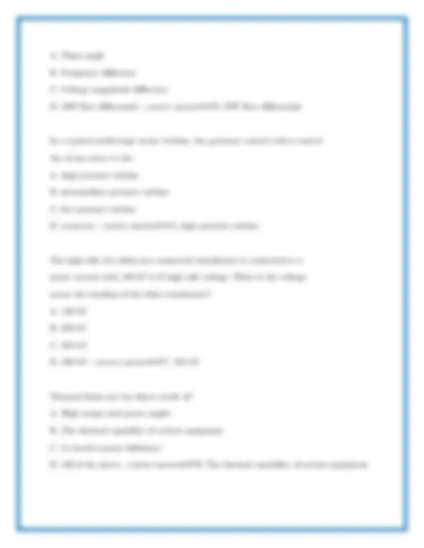 Electrical Engineering Practice Test with Answers | Exams Power Plant ...
