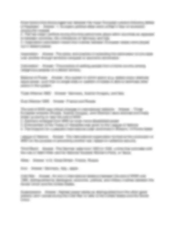 International Relations Exam 1: Key Concepts and Definitions | Exams ...