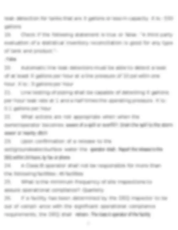 Underground Storage Tank (UST) Class A/B Operator Practice Test | Exams ...