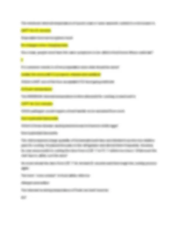 TAP Series Food Safety Training Exam Of Health Sciences (Graded A+ ...