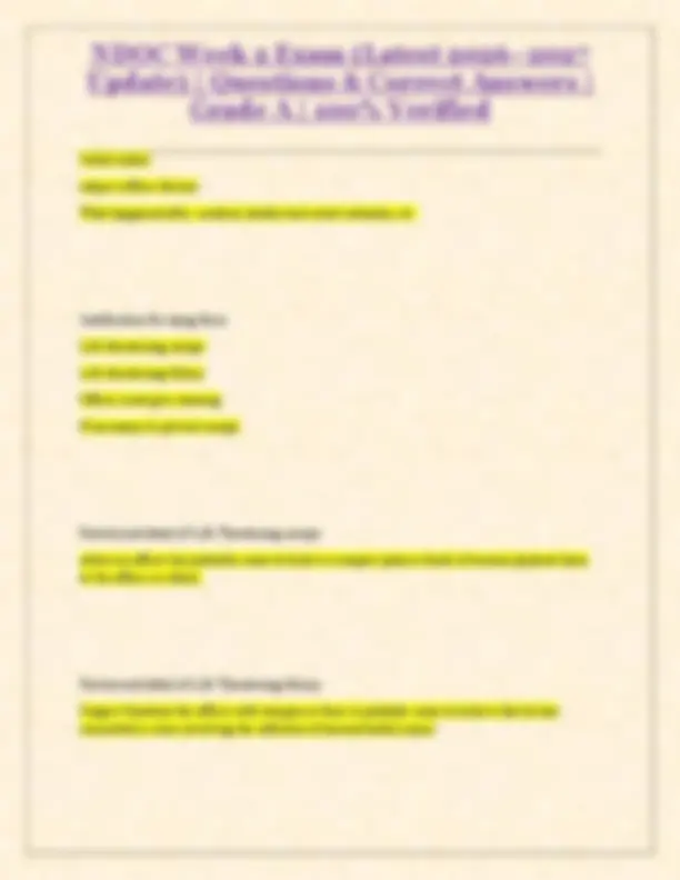 NDOC Week 2 Exam (Latest 2026–2027 Update) | Questions & Correct ...