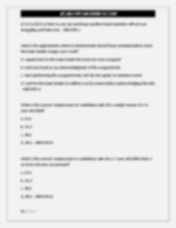 BLS AHA/CPR Exam Questions and Answers 2025/2026 | Exams Medicine | Docsity