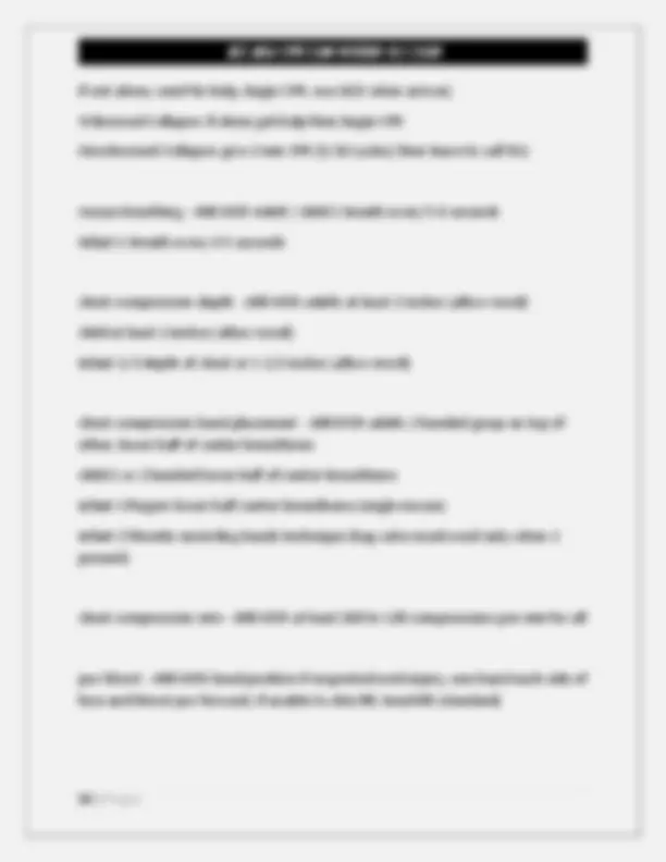 BLS AHA/CPR Exam Questions and Answers 2025/2026 | Exams Medicine | Docsity