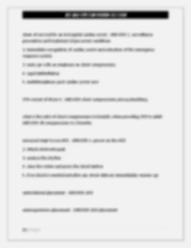 BLS AHA/CPR Exam Questions and Answers 2025/2026 | Exams Medicine | Docsity