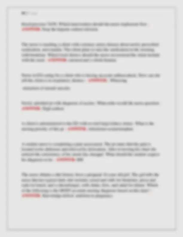 Nursing Exit Exam: 300 Questions and Answers with Verified Solutions ...